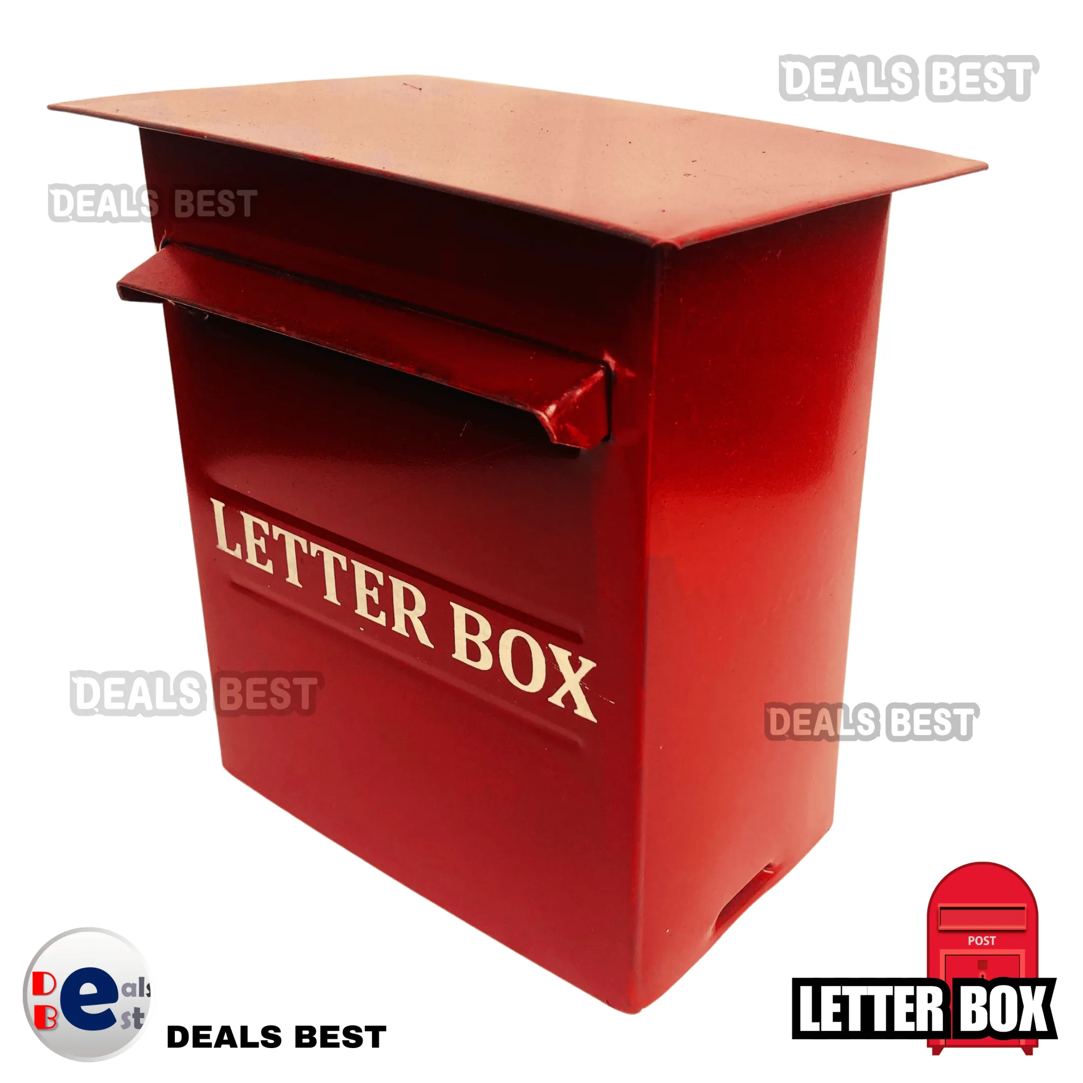Letter Box Mail Box Post Box High Quality Wall Mounted - Dark Red ...