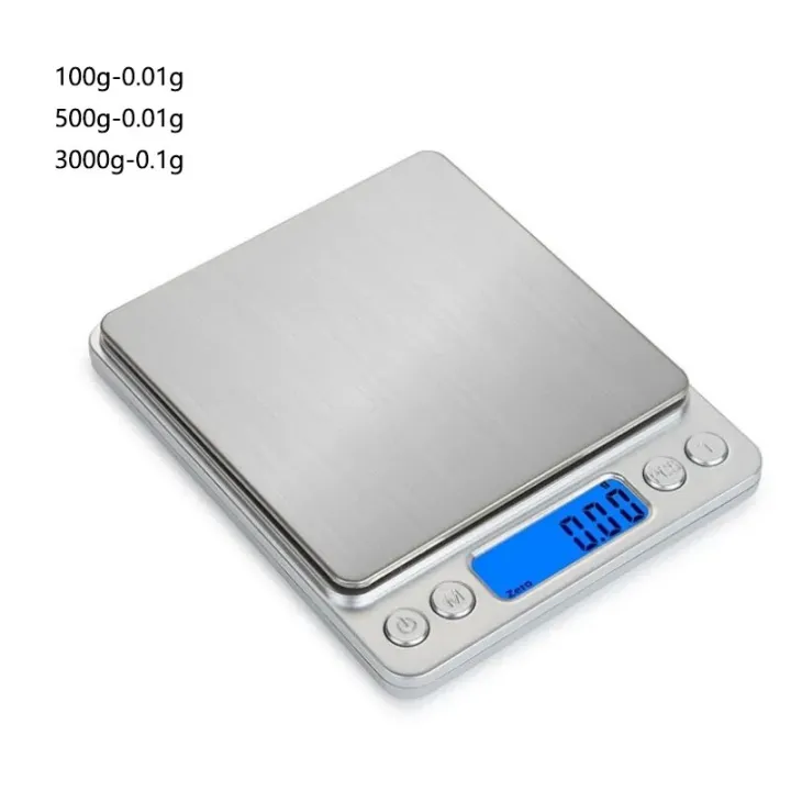 0.01g/0.1g Precision LCD Digital Scales 500g/3000g Mini Electronic ...