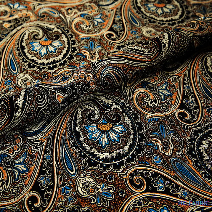 75cm Brocade Jacquard Fabric Satin Silk Flower Dresses/clothes Fabrics ...