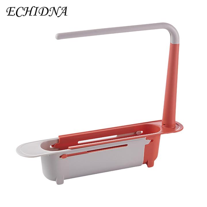 Load-bearing Sink Rack Expandable Telescopic Sink Rack with Sponge ...