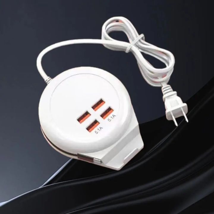 4 Port USB Hub Desktop Wall 36W Charger AC Power Adapter US Plug Slots ...