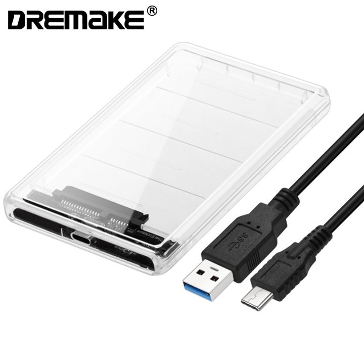 USB-C Drive Enclosure 2TB 5Gbps USB-C Housing for 7mm-9.5mm 2.5 SATA I ...