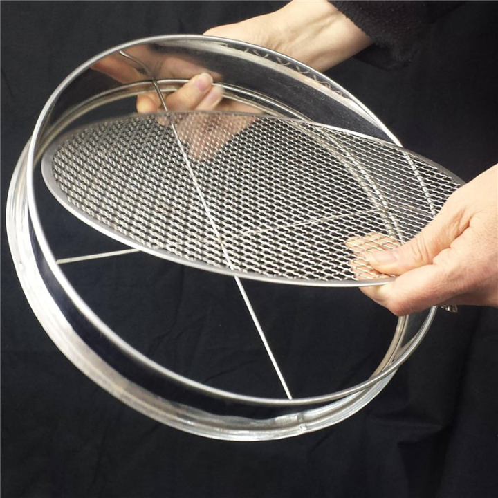 Soil Sifter Stainless Steel Riddle Sieve Set for Gardening with 5 Sizes ...
