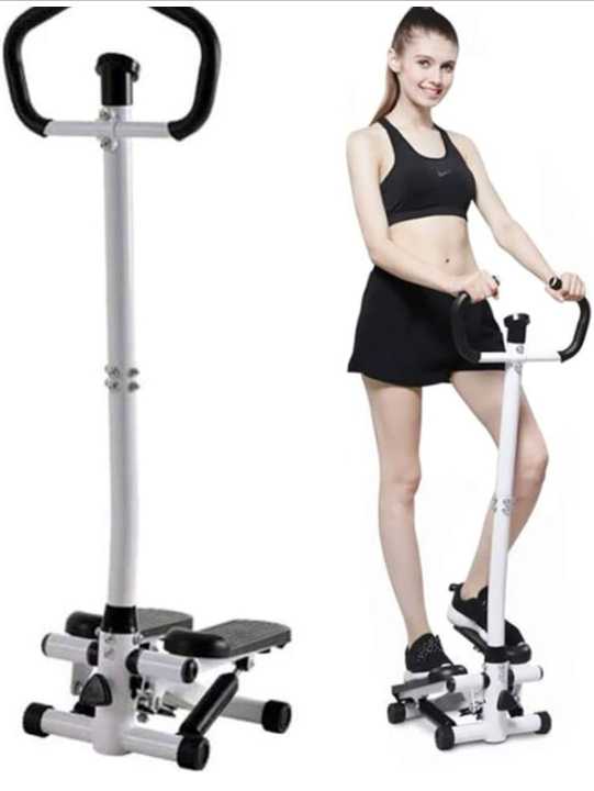 Step Machine With Handles Adjustable Twister Stepper With Handle Bar ...