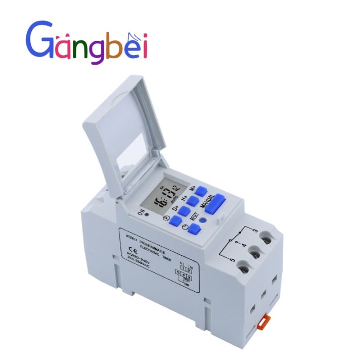 Weekly 7 Days Programmable Digital Time Switch Relay Timer Control Ac