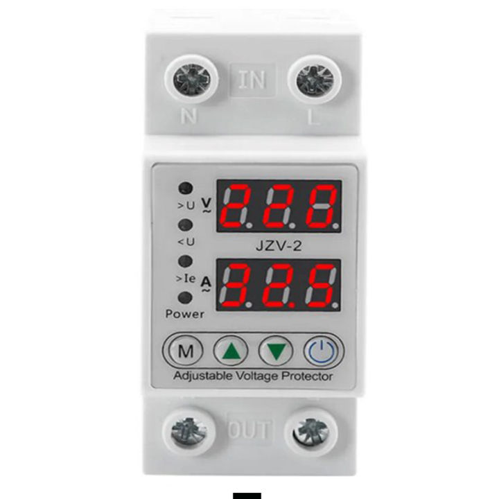 Voltage Protector 40A 230V Din Rail Adjustable Automatic Over Under ...