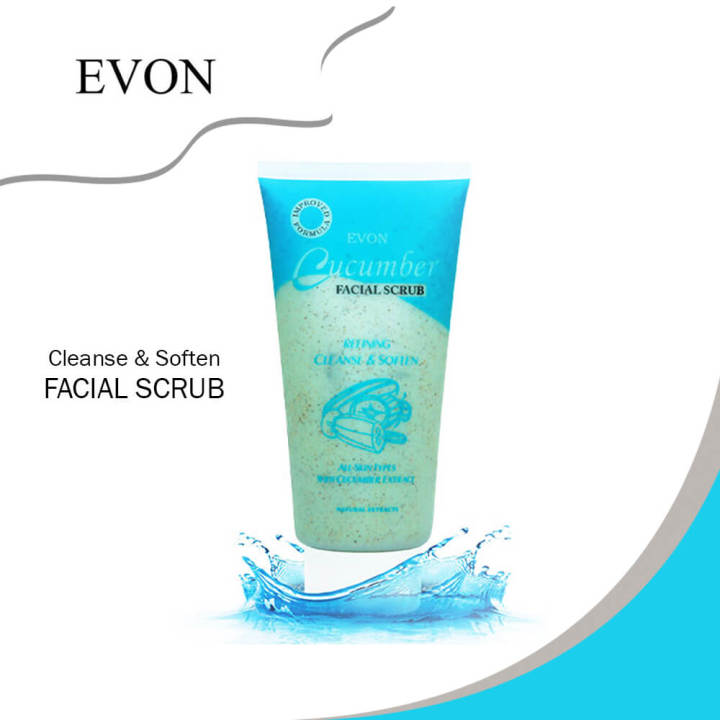 EVON Cucumber Facial Scrub Cleans and Soften 180ml | Daraz.lk