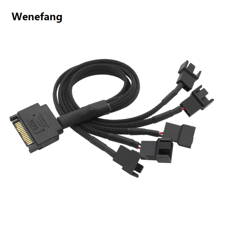 Wenefang Fan Extension Power Splitter Cable Connector PC 1 to 3 4 5 4 ...