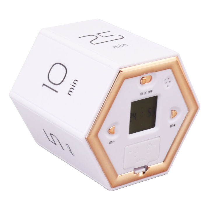 Hex Flip Timer, Portable Time Management Magnetic Cube Timer for ...