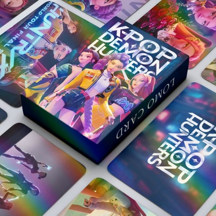 New Anime Movie Kpop Demon Hunters Photocards Derpy Tiger Kpop Girl ...