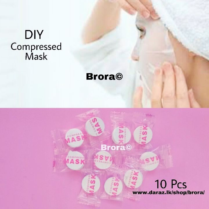 DIY Compressed Mask Magic Facial Sheets 10 Pcs | Daraz.lk