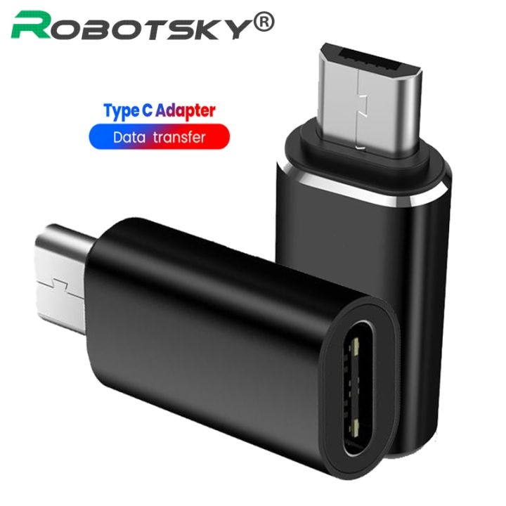 Type to Micro USB Adapter Male to Female Android Phone Charging Data ...