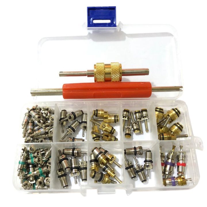 103PCS Air Conditioning Valve Installer Tool Kit with 2 Removal Tools ...