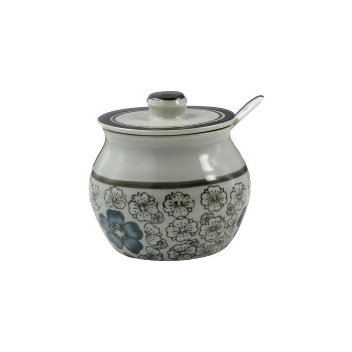 Household High Temperature Resistant Ceramic Lard Jar with Lid with ...