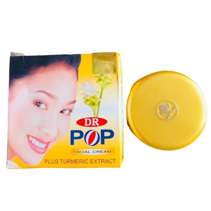 DR (po4g) POP Facial Cream Plus Turmeric Extract Facial Cream 4g Made ...