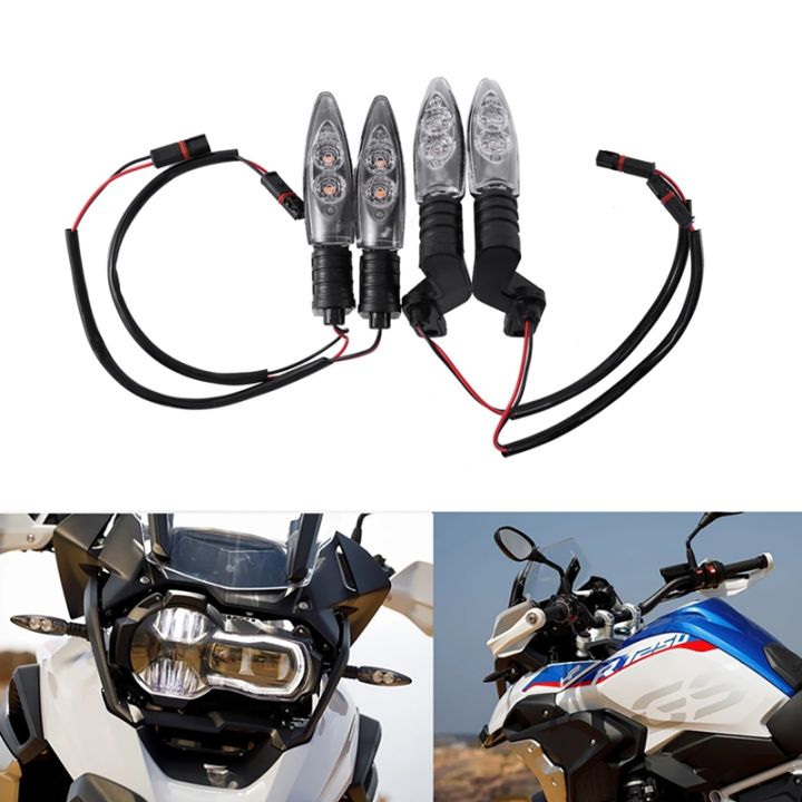 Motorcycle Front LED Turn Signal Light Smoke Lens Side Indicator for ...