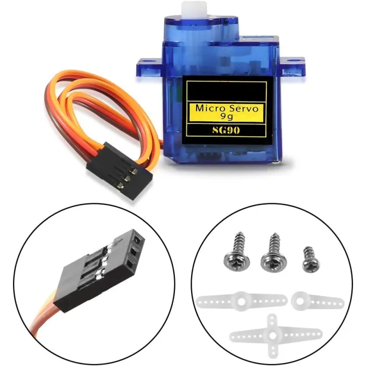 【Tento】2pcs SG90 9g Micro Servos Kit for RC Robot Helicopter Airplane ...