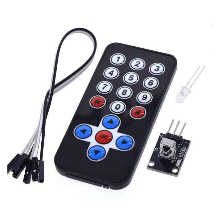 Infrared Remote Control + IR Receiver Module Kit | Daraz.lk