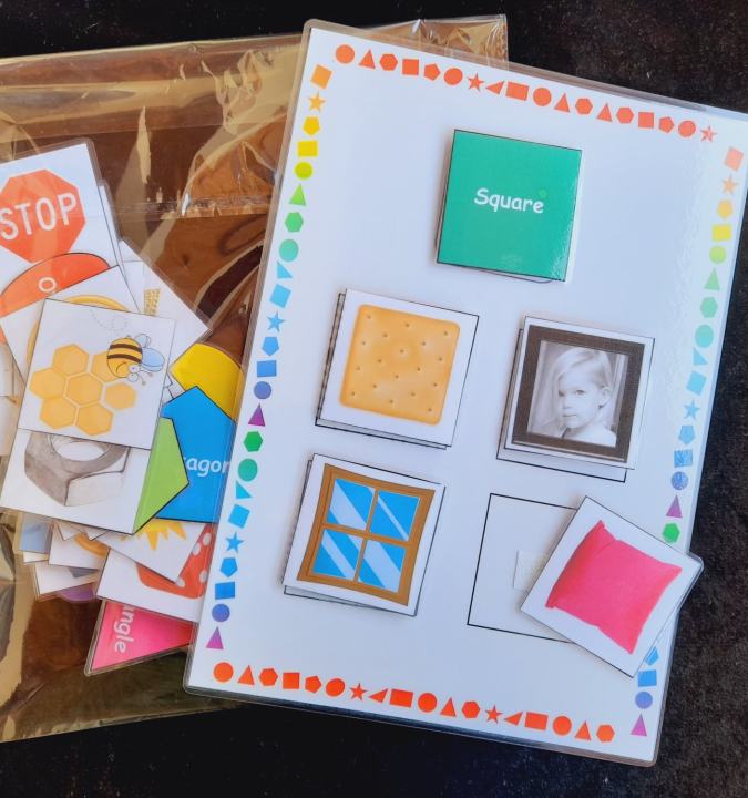 Shapes sorting card set | Daraz.lk