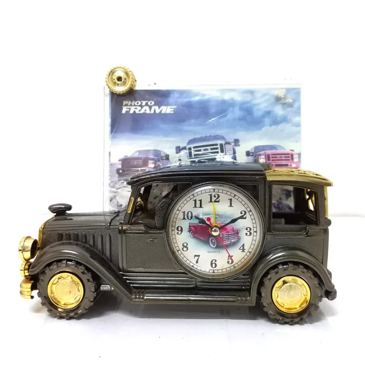 Black Jeep Photo frame with alarm clock gift for your love one | Daraz.lk
