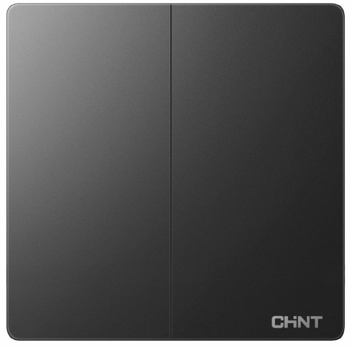 CHINT NEW2 - 1 GANG 2 WAY SWITCH (GRAY BLACK) | Daraz.lk