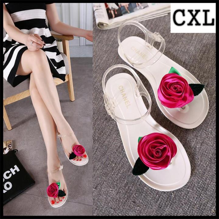 【Miga Plaza】CXL Brand Roman Bohemian Style Jelly Summer Beach Flat ...