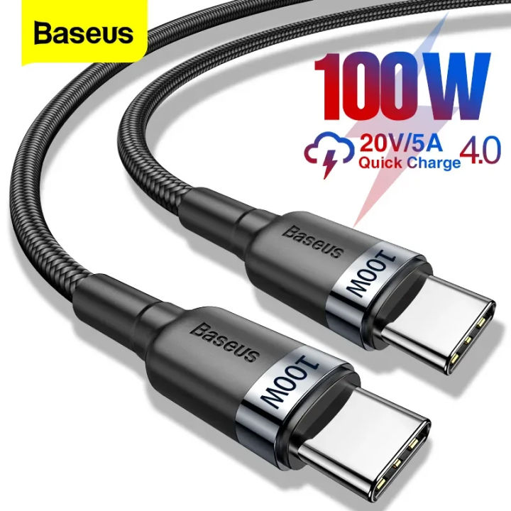 Baseus 100W USB C To USB Type C Cable USBC PD Fast Charging Cord USB-C ...