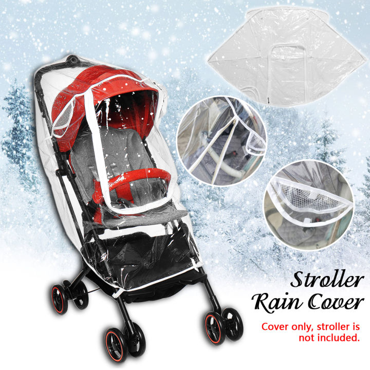 Extra Safe Universal Large Rain Cover For Buggy Pushchair Stroller Baby ...