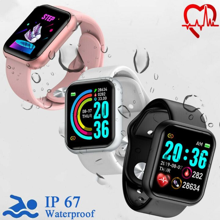 D20 Pro Smart Watch IP67 Waterproof BT Fitness Tracker Sports Watch ...