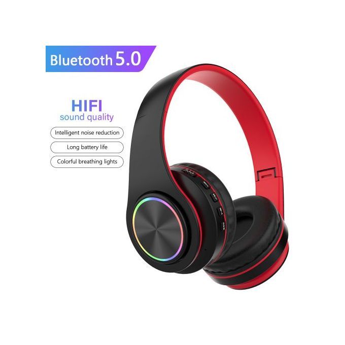 B39 Wireless Bluetooth Headphone | Built-in Microphone | RGB Lighting ...