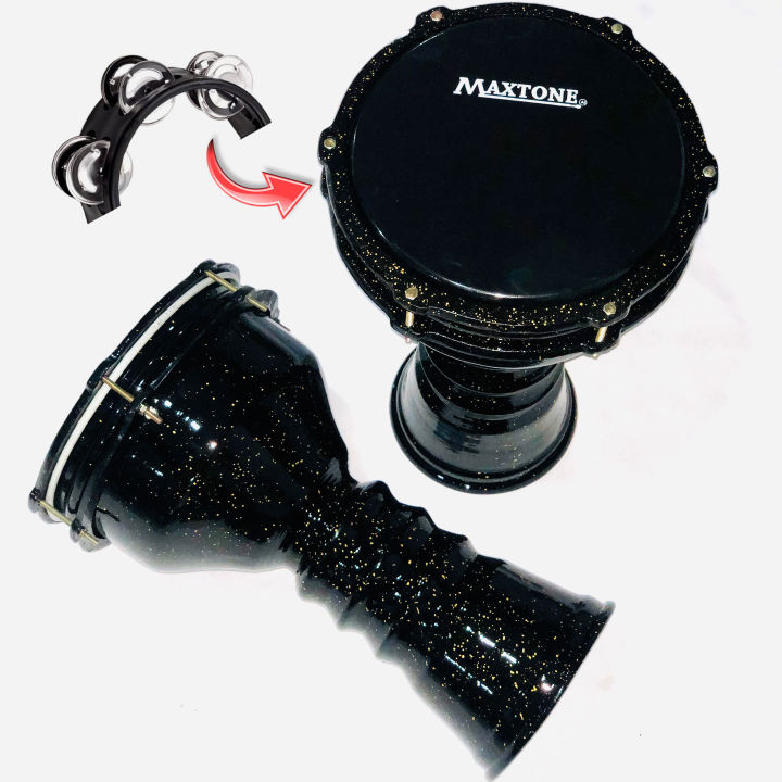 9 Inch Painted Body Darbuka with Chal Maxtone Aluminium 2 Years ...