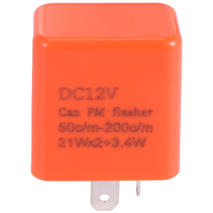 2 Pin Motorcycle Speed Adjustable LED Turn Signal Indicator Flasher ...