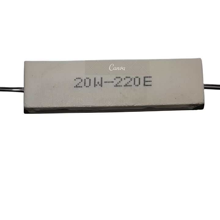 220 ohm 20W New Wirewound Cement Ceramic 220 ohm break resistor for ...