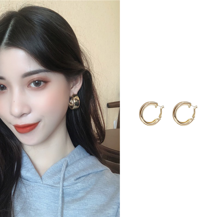 New 2025 Simple Large U Cross Earring | Daraz.lk