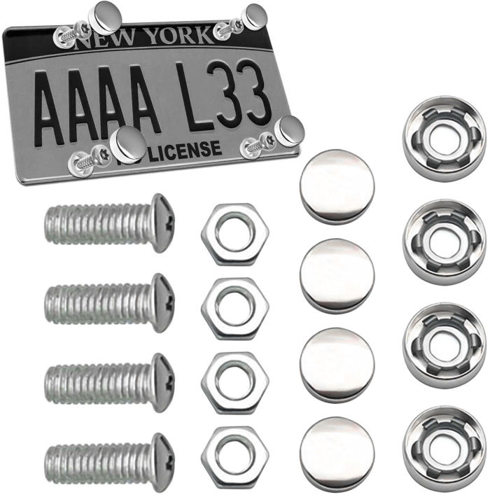 Anti Theft License Plate Screws Stainless Steel Bolts Fasteners Kits ...