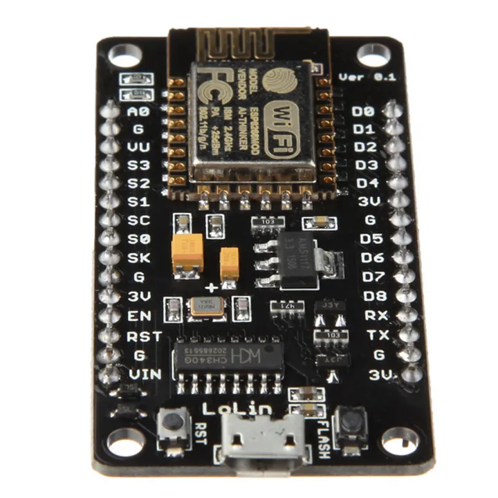 Node MCU Wi-Fi Development Board – ESP8266 (CH340) | Daraz.lk