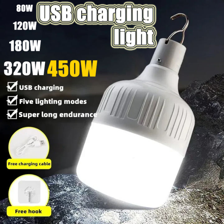 LED Emergency Lights Indoor Hook Outdoor USB Rechargeable ...
