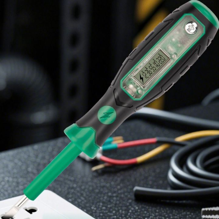 Test Pen Digital Electrical Screwdriver Electricity Detector Dual Light ...