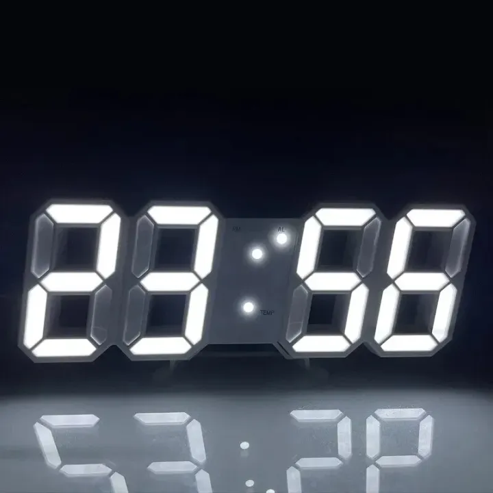 Led Wall Clock Wall Home Decor USB Plug-in Electronic Clock ...