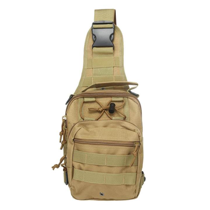 Outdoor Tactical Backpack Canvas Shoulder Sling Backpack Chest ...
