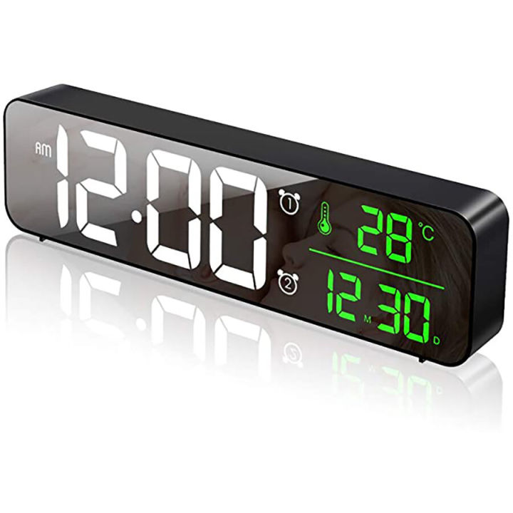 3D Music Dual Alarm Clock Digital Watch Clock | Daraz.lk
