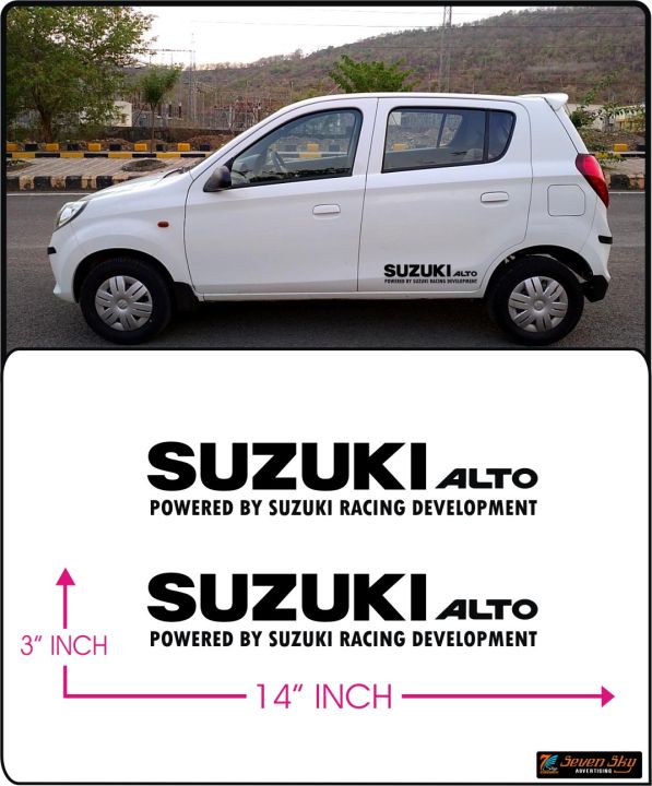 Suzuki Car Side Body Stickers WAGON R Buddy Van Mini Car Hybrid Car ...