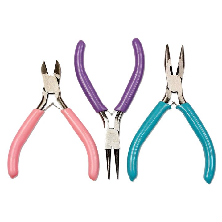 3Pcs Diy Craft And Jewelry Tool Chain Nose Cutter Round Nose Plier ...