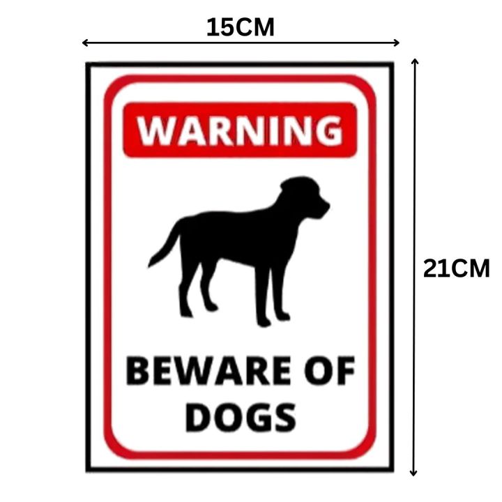 Warning Beware Of Dogs - Sign Board - FOAM BOARD MATERIAL | Daraz.lk