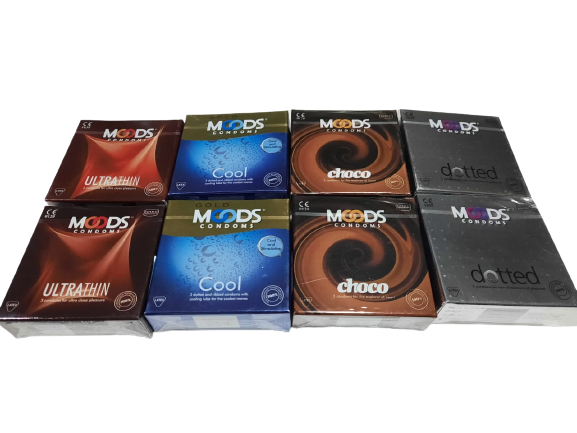 24 MOODS Assorted Condoms - Strawberry/Banana/Choco & More (24-Pack ...