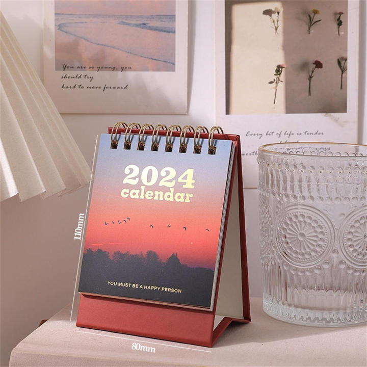 Creative Desktop mini calendar Practical Mini Small Clock-in calendar ...
