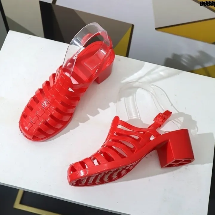 } Women's Summer Student Sandals Transparent Plastic Toe Protectors for ...