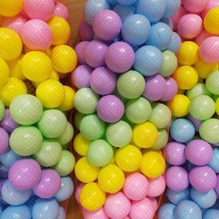 Colorful Plastic Ball PASTEL Thick SNI diameter min order 10pcs Retail ...