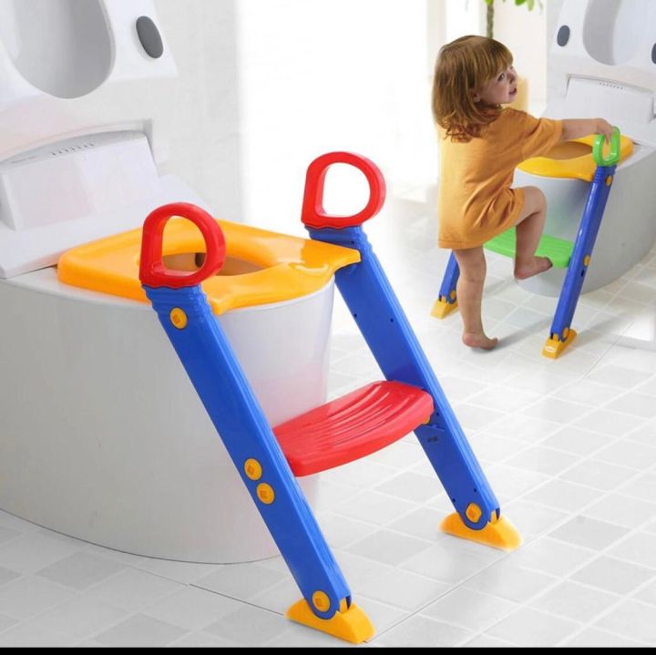Commode Seat With Step | Rabbit Hiltop Step Stool Potty-Trainer Seat ...
