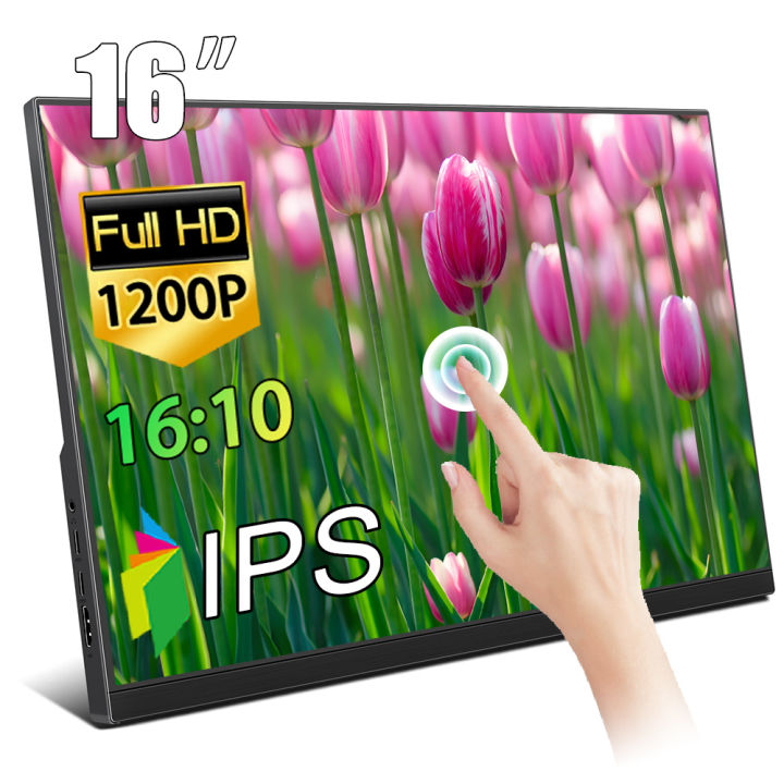 Portable Monitor 14/15.6/16 inch HD IPS Panel LCD Touchscreen HDMI ...